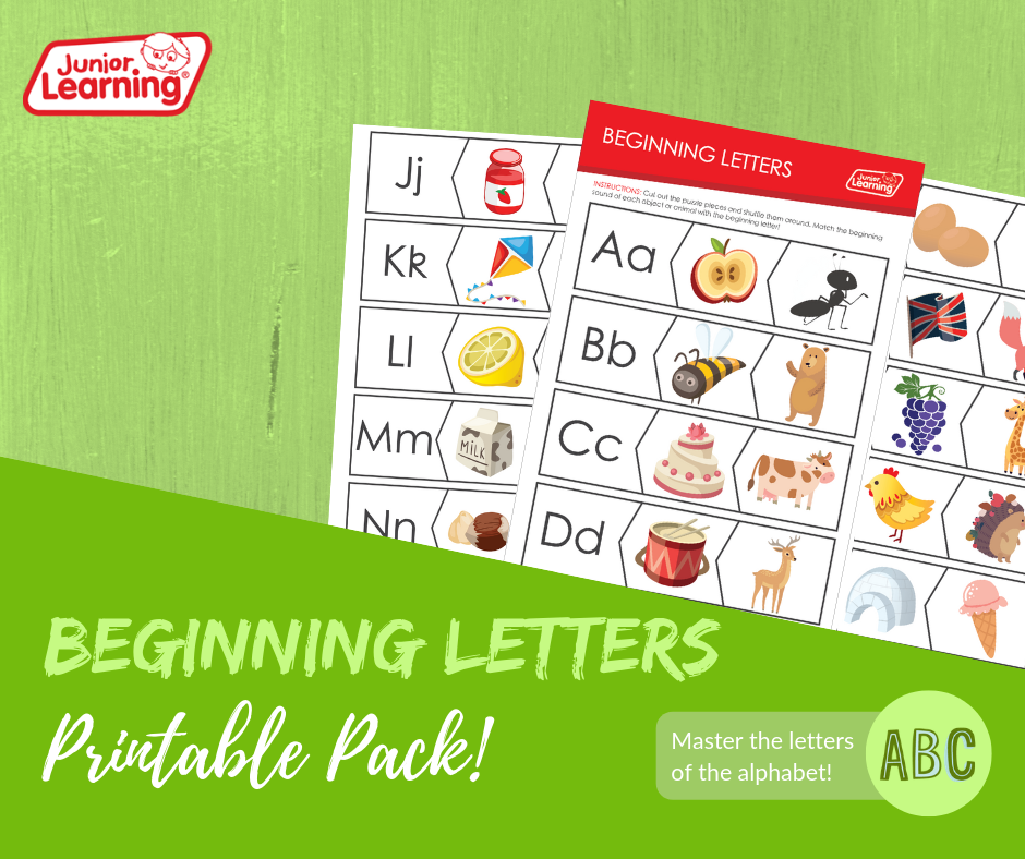 Beginning Letters Printables – Junior Learning USA