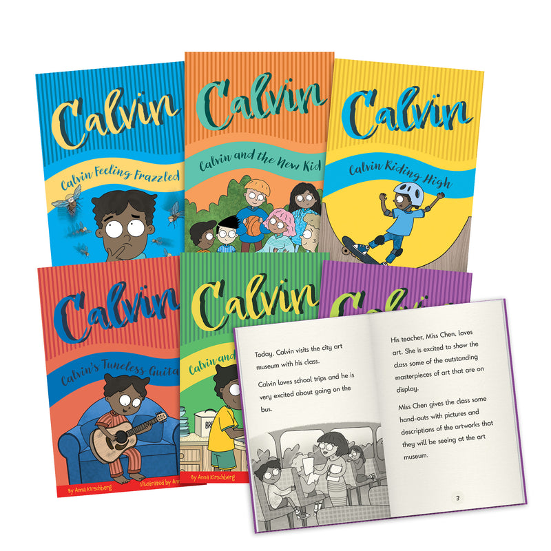 Calvin - Decodable Chapter Books - Box Set - Affixes (Phase 6) – Junior ...