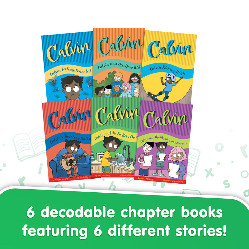 Calvin - Decodable Chapter Books - Box Set - Affixes (Phase 6) – Junior ...