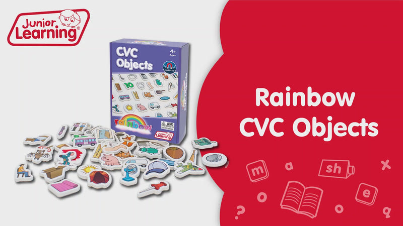 Rainbow CVC Objects: Magnetic Phonics Game for Skill Development ...