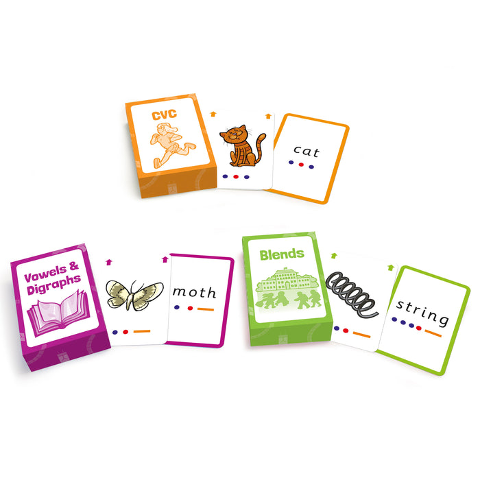 Decoding Flashcards: Decoding and Language Skills, Ages 5+, Grades K-1 ...